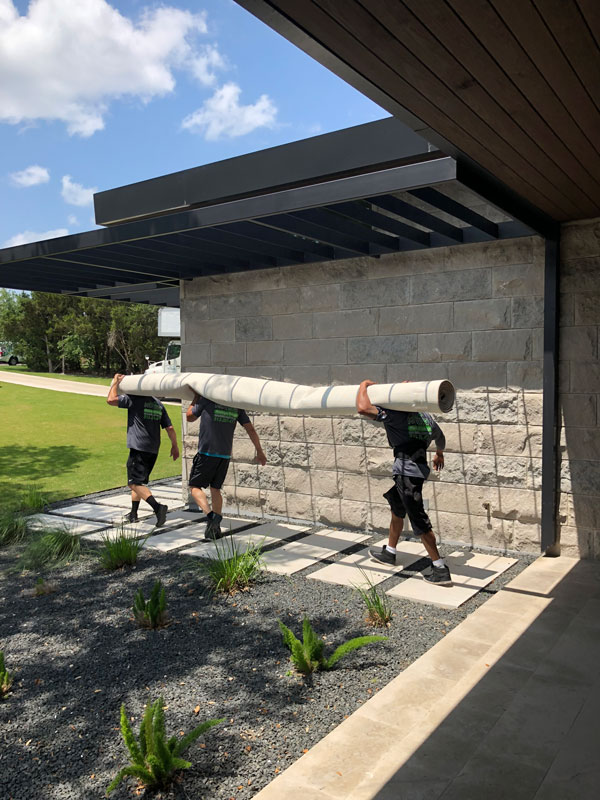 Before and After photos showing our professional Austin packing services