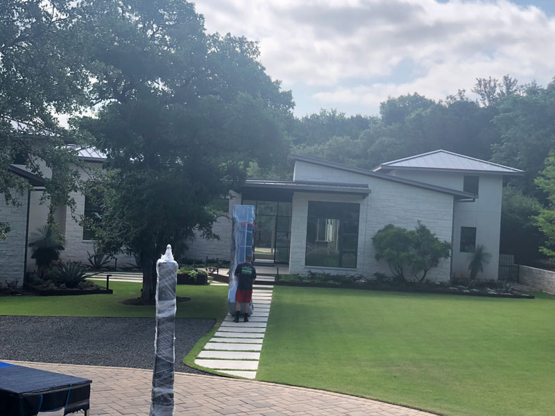 Before and After photos showing our professional Austin packing services