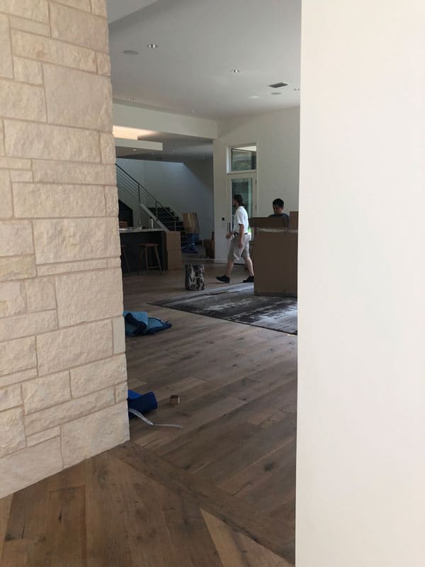 Before and After photos showing our professional Austin packing services