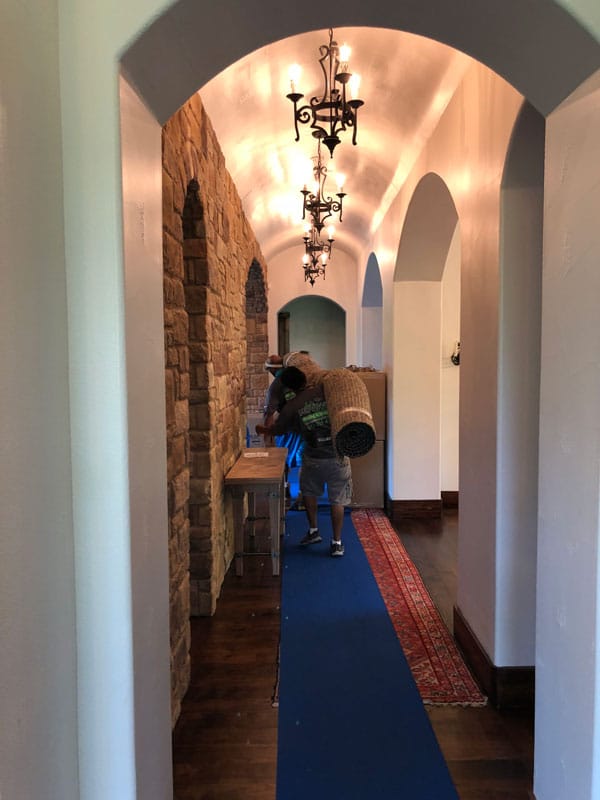 Before and After photos showing our professional Austin packing services